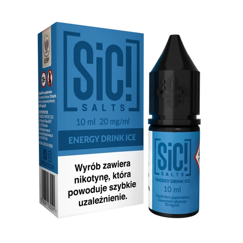 Liquid SIC! Salt 10ml - Energy Drink Ice 20mg Energy drink || Ice | E ...