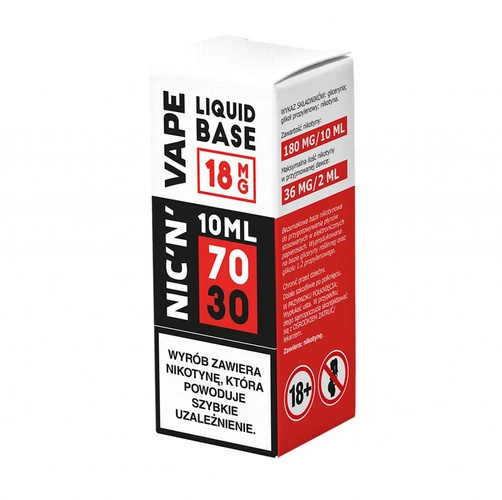 Nicotine Base NIC'N'VAPE 10ml 70/30 - 18mg | E - Cigarettes \ Nicotine ...