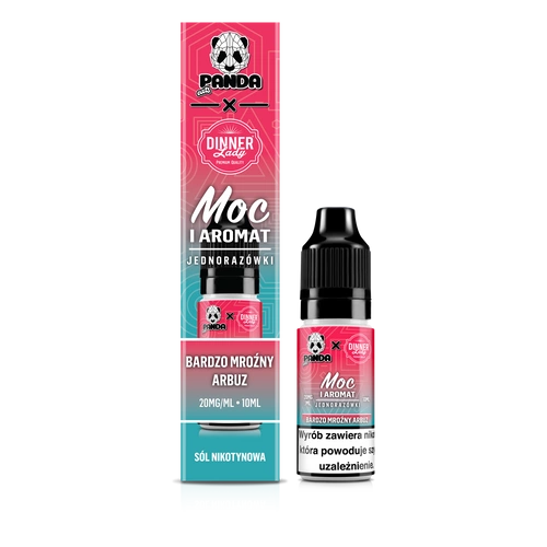 Liquid Panda x Dinner Salt 10ml - Bardzo Mrożony Arbuz 20mg ...