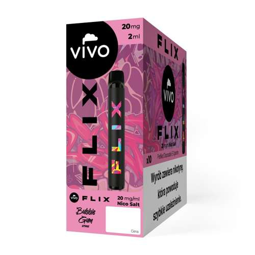E-papieros Jednorazowy Vivo FLIX 700 - Bubble Gum 20mg - Shishasklep.pl